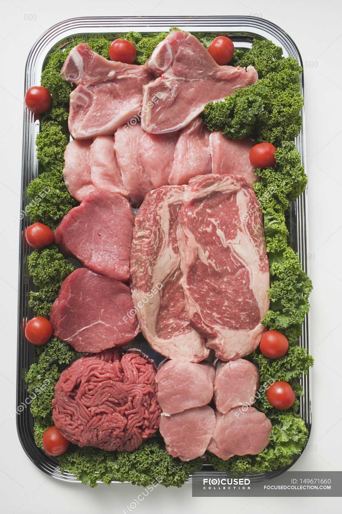 Various Types Of Meat Tray White Stock Photo 149671660 various-types-of-meat-tray-white-stock-photo-149671660