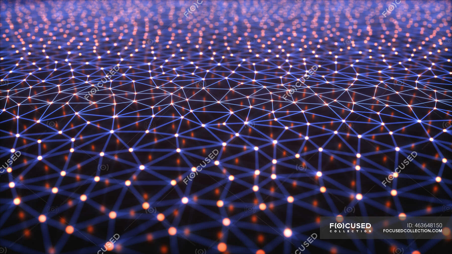 Network, conceptual computer illustration — abstract, three dimensional ...