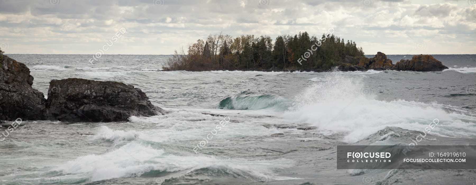 Waves On Lake Superior — natural, backdrop - Stock Photo | #164919610