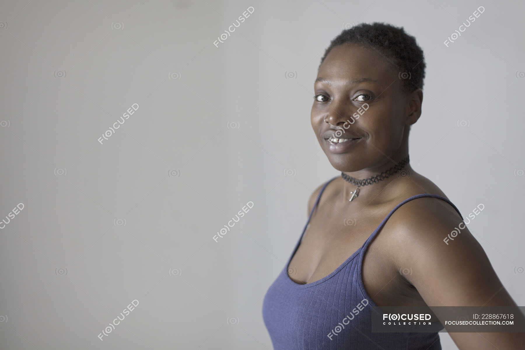 Portrait confident woman looking at camera — one person, lifestyle ...