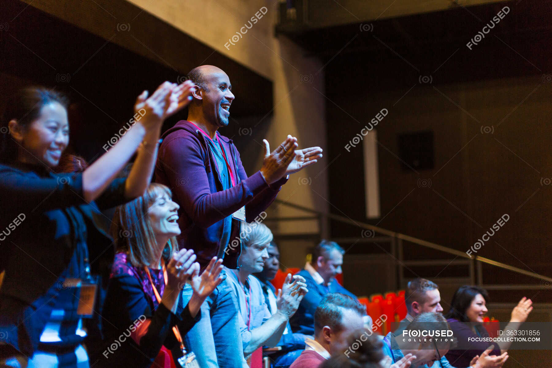 Enthusiastic audience clapping and cheering — community, encouragement ... Enthusiastic audience clapping and cheering — community, encouragement ...