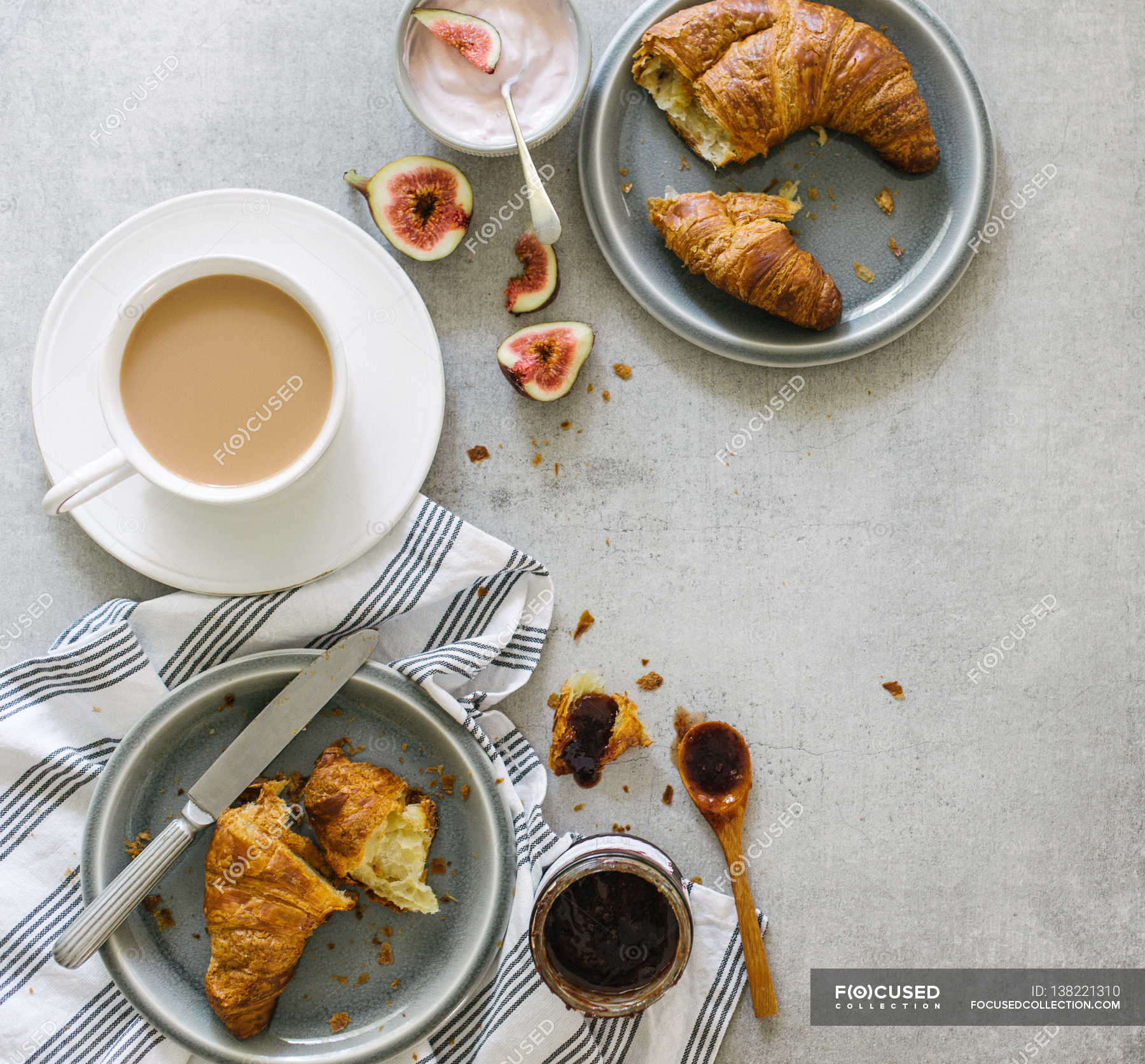 Breakfast of tea and croissants — French Culture, Continental Breakfast ...