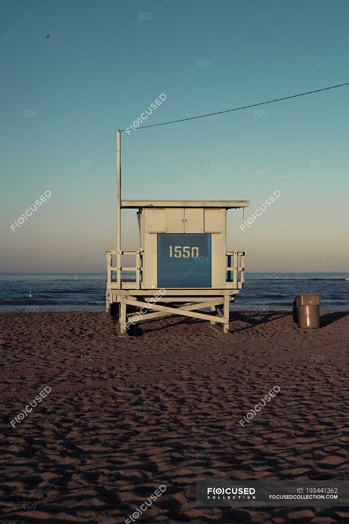 Lifeguard station at Venice Beach, Los Angeles, California, America ...