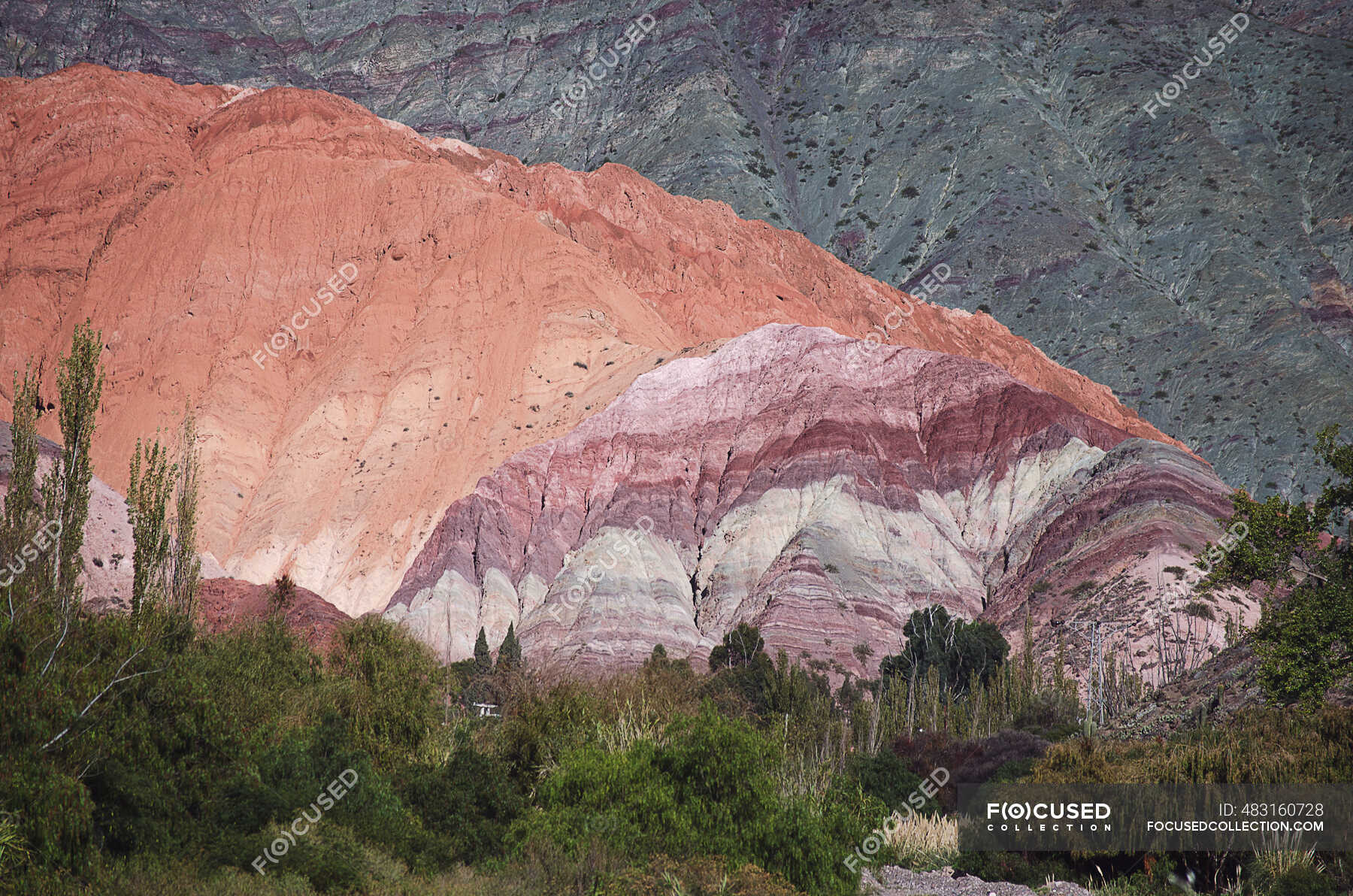 Cerro de los Siete Colores, Quebrada de Purmamarca, Jujuy, Argentina ...